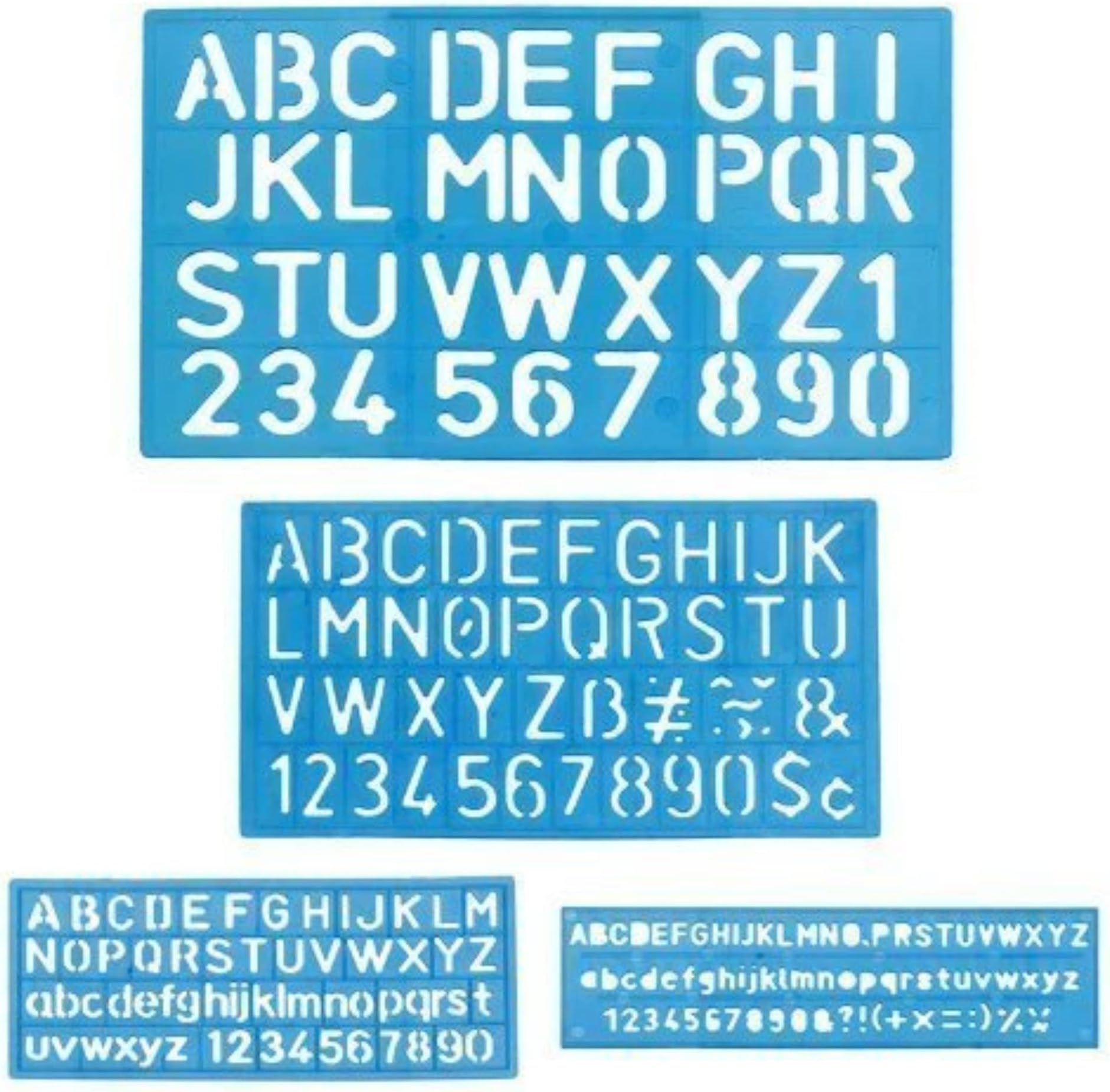 Amazon.com : 42Pcs Letter Stencils Symbol Numbers Craft Stencils ...