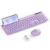 Amazon.com: Purple Light Up Keyboard and Mouse Wireless,Cute 2.4Ghz ...