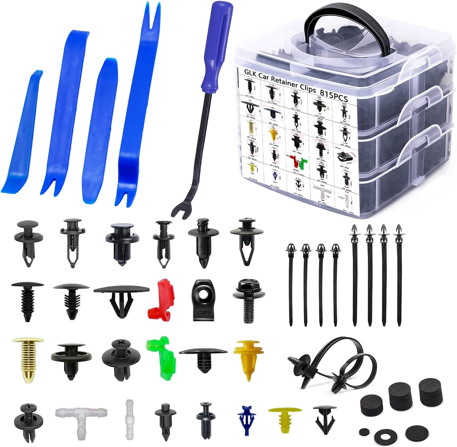 Amazon.com: 910Pcs Car Push Retainer Clips Plastic Fasteners Kit with ...