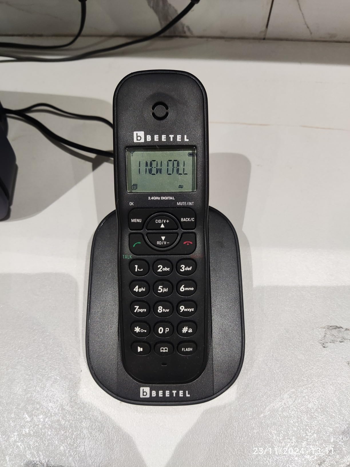 Beetel X92 2.4Ghz Cordless Landline,Dual Mode DTMF/FSK,1 Line 7 Segment ...