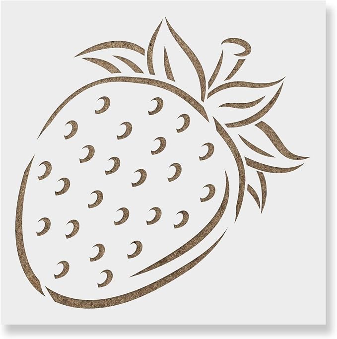 Amazon.com: Strawberry Stencil - Fruit Stencil, Cooking Stencil ...