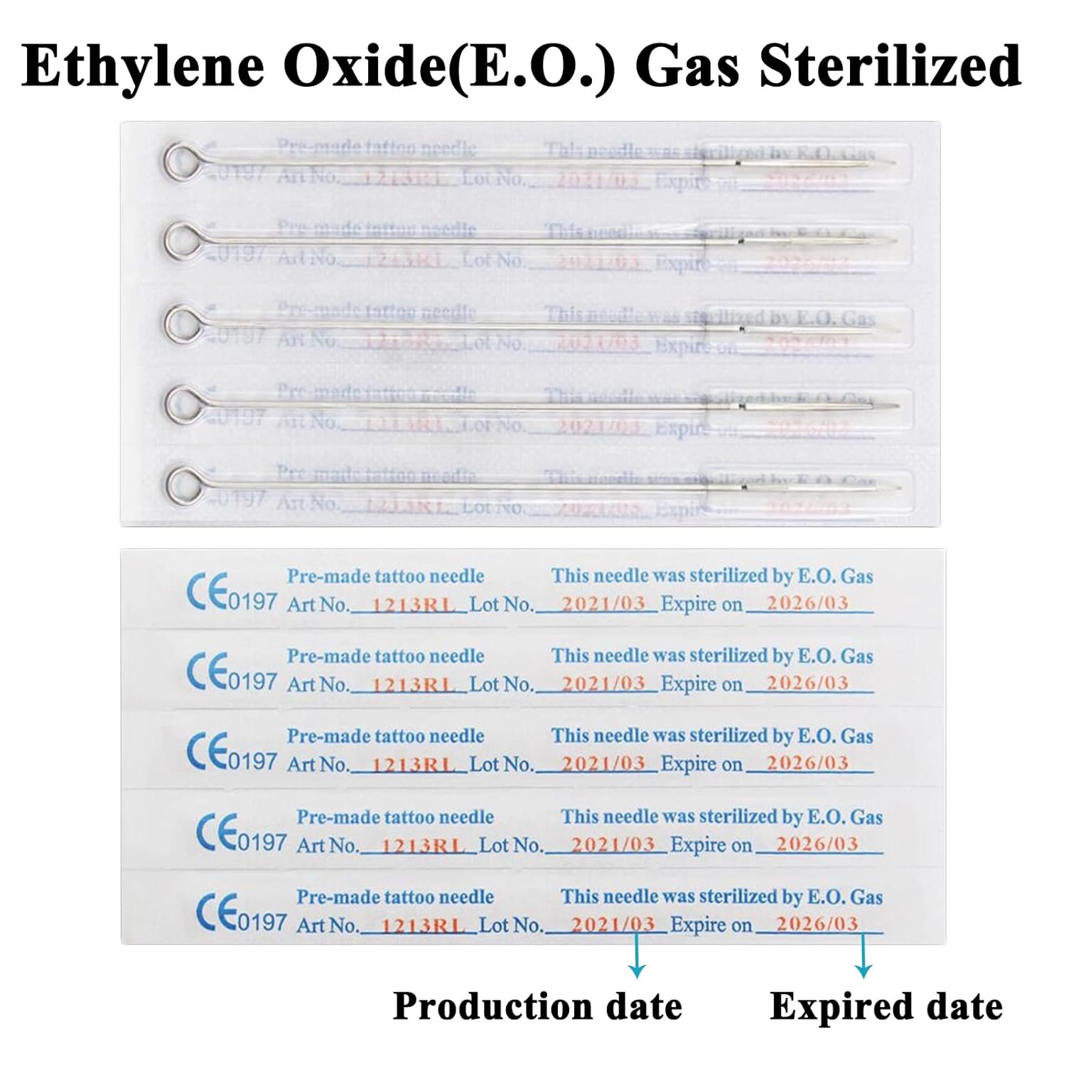 100Pcs Stick and Poke Needles and Traditional Machine Kit