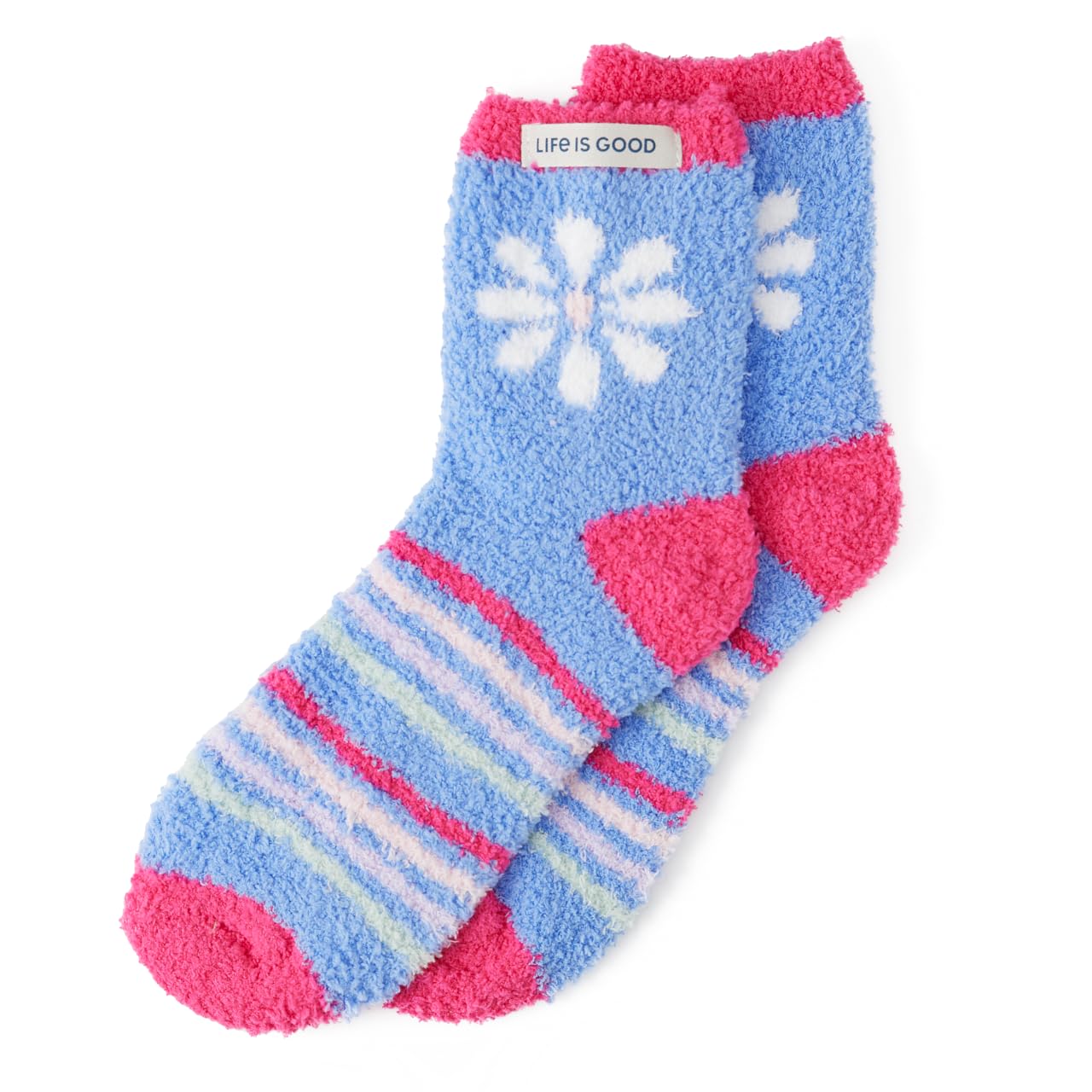 Amazon.com: Life is Good. Daisy Snuggle Socks, Cornflower Blue