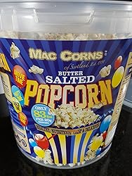 MacCorns Salted Popcorn ~ 400g ~ 10ltr Mega Bucket ~ Traditionally ...