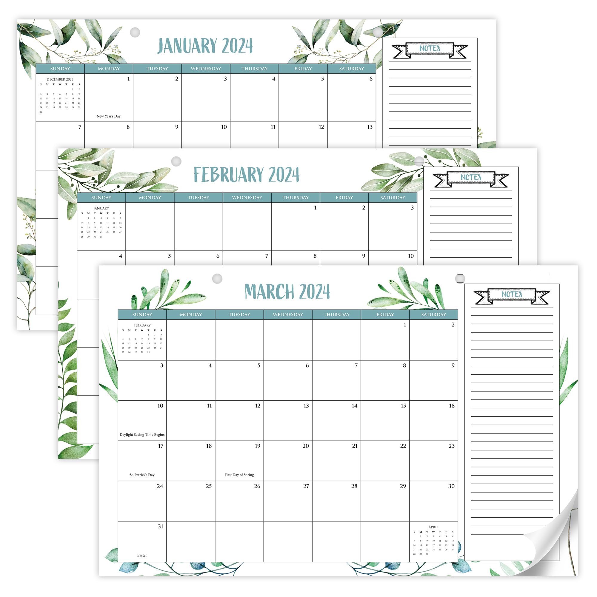 Snapklik.com : Aesthetic 2024-2025 Desk Calendar - Runs From January ...