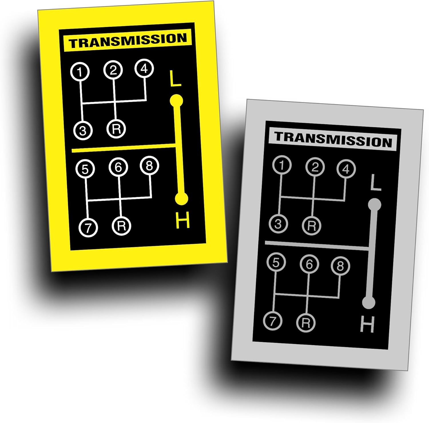 Amazon.com: 2X Transmission Shift Pattern Sticker Decal Compatible with ...