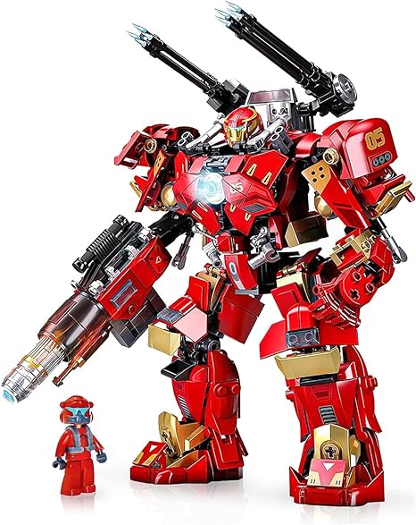 Amazon.com: NYCHUS Creative City Justice Hero Super Soldier Mecha Model ...
