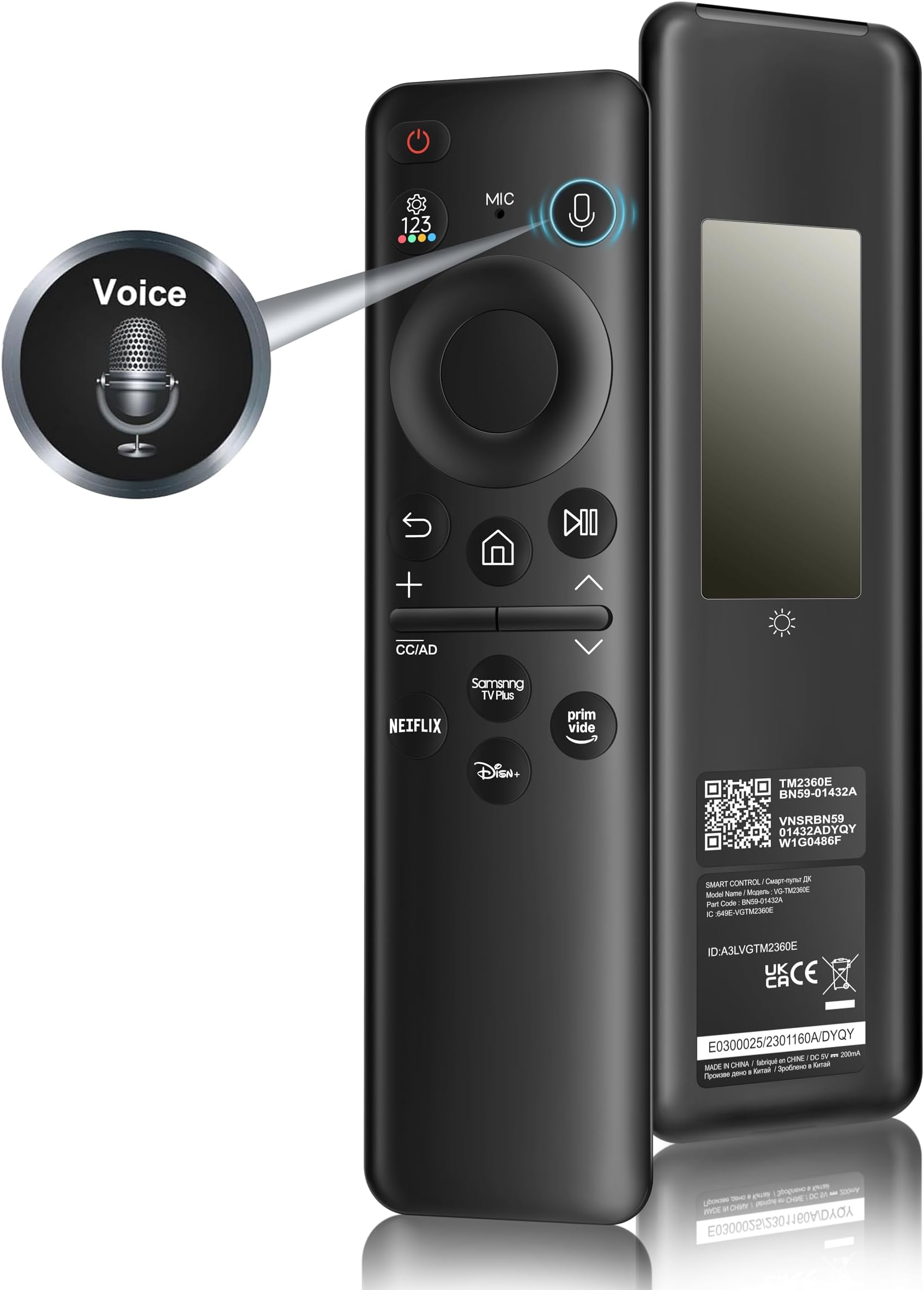 Amazon.com: Original Solar Voice Remote Control Replacement Compatible ...