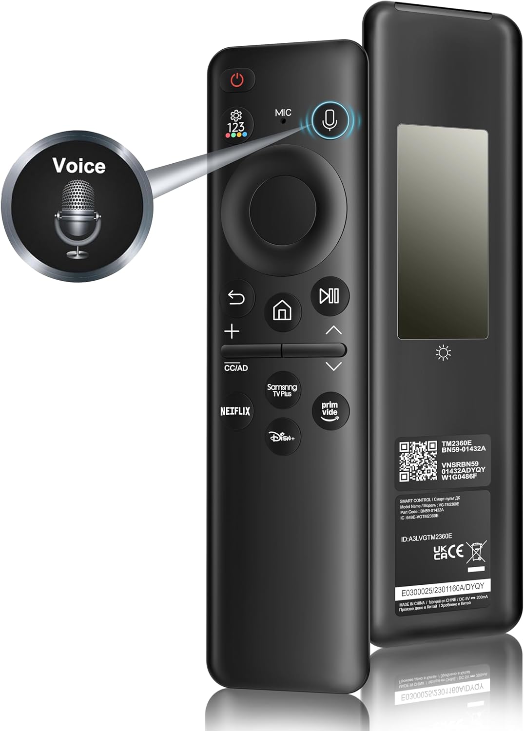 Amazon.com: New BN59-01432A Solar Voice Remote Replacement for Samsung ...
