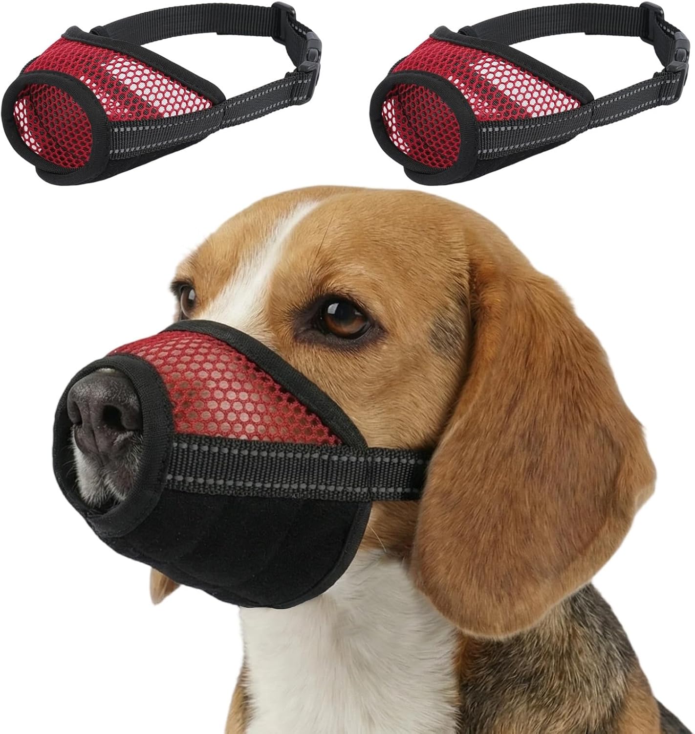 Amazon.com : AuraPaw Dog Muzzle,2 Pack Soft Mesh Muzzle for Small ...