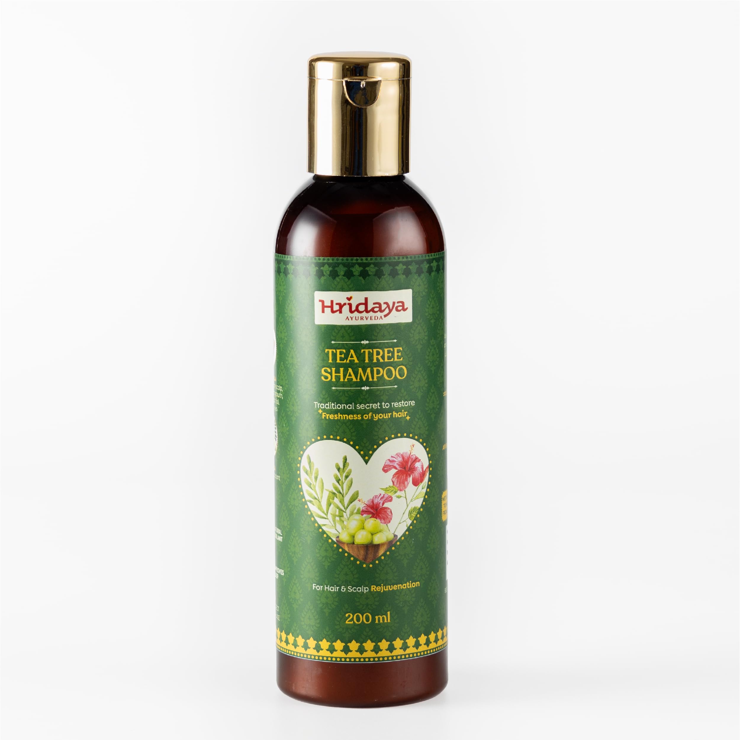 Buy Hridaya Ayurveda Tea Tree Hair Shampoo 200ml for Dandruff and Dry ...