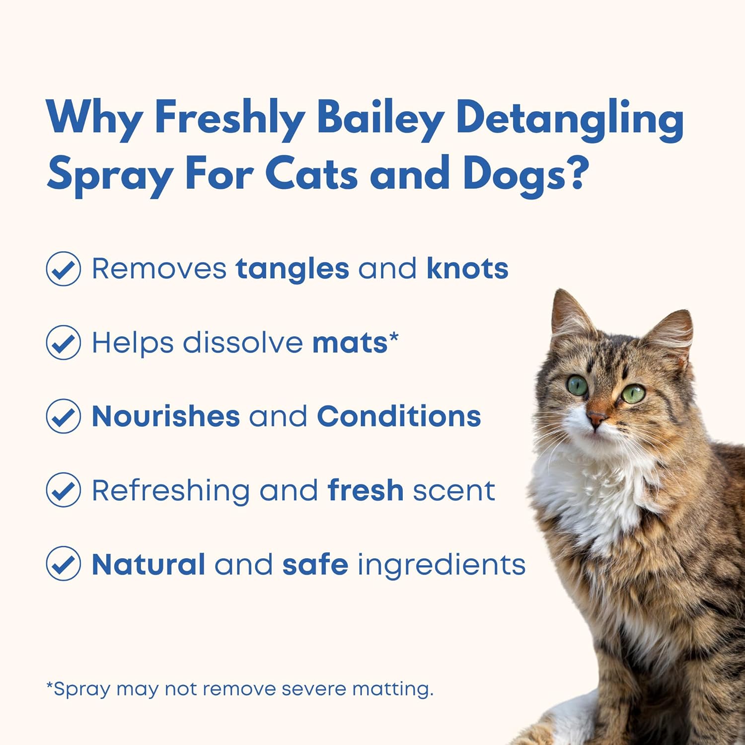 Dog Detangler Spray - Pet Detangling Spray for Cats & Dogs - Natural ...