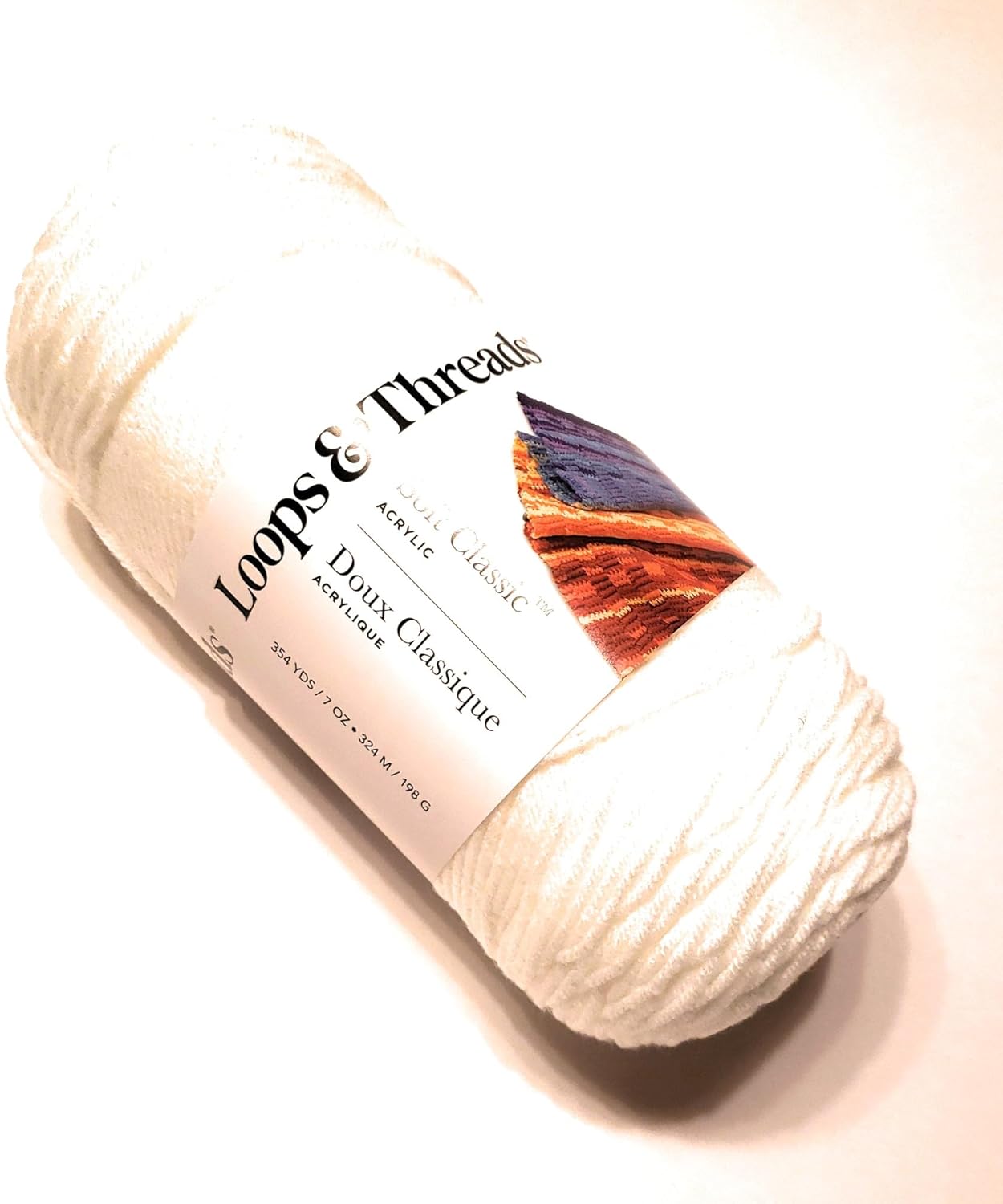 Amazon.com: Soft Classic Yarn by Loops and Threads - 354 Yards - White