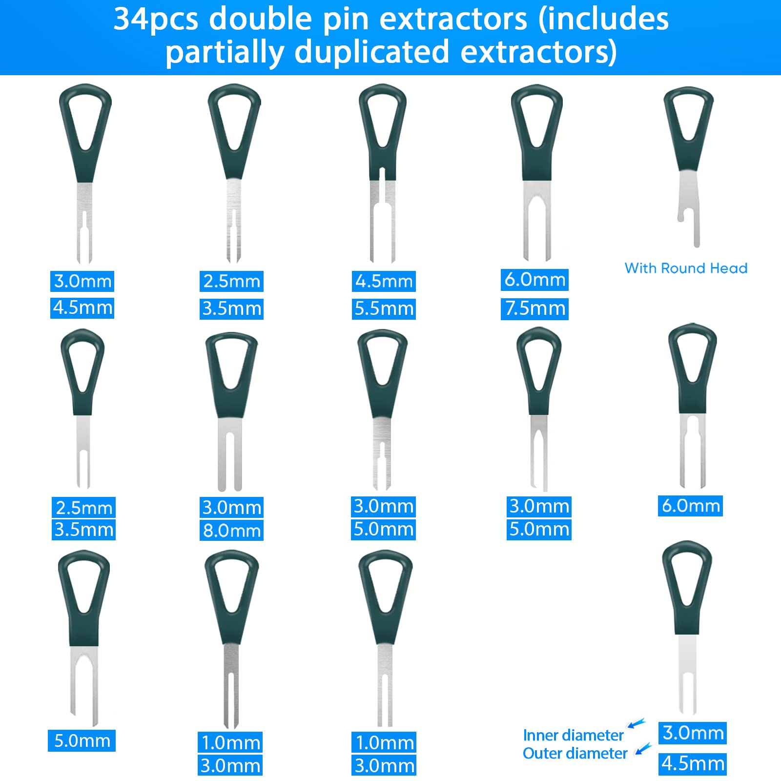 Snapklik.com : Terminal Removal Tool Kit 92 Pcs Depinning Tool ...