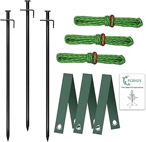 Amazon.com : FCENDS Tree Stake Kit, Heavy Duty Anchor Support for Young ...