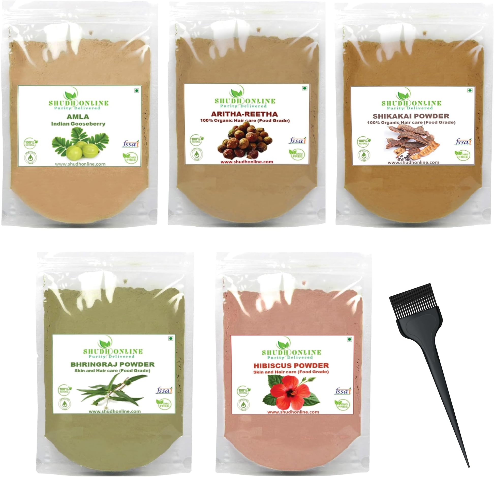 Amazon.com: Herbal Hair Mask Powder Combo, Indian Ayurvedic Herbal ...