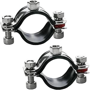 PEROMI 2 Pack Pipe Supports,304 Stainless Steel Wall Mount Ceiling ...