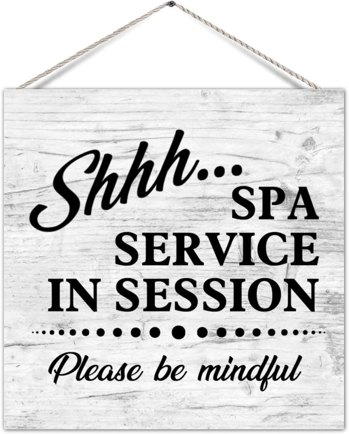 Amazon.com: Aesthetic Wood Sign Shhh Spa Service in Session Rustic Wood ...
