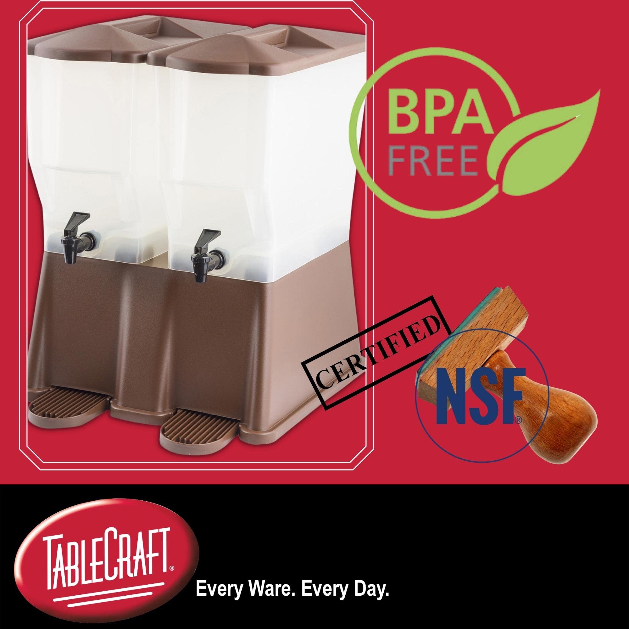 Tablecraft 3 Gal Slimline Beverage Dispenser