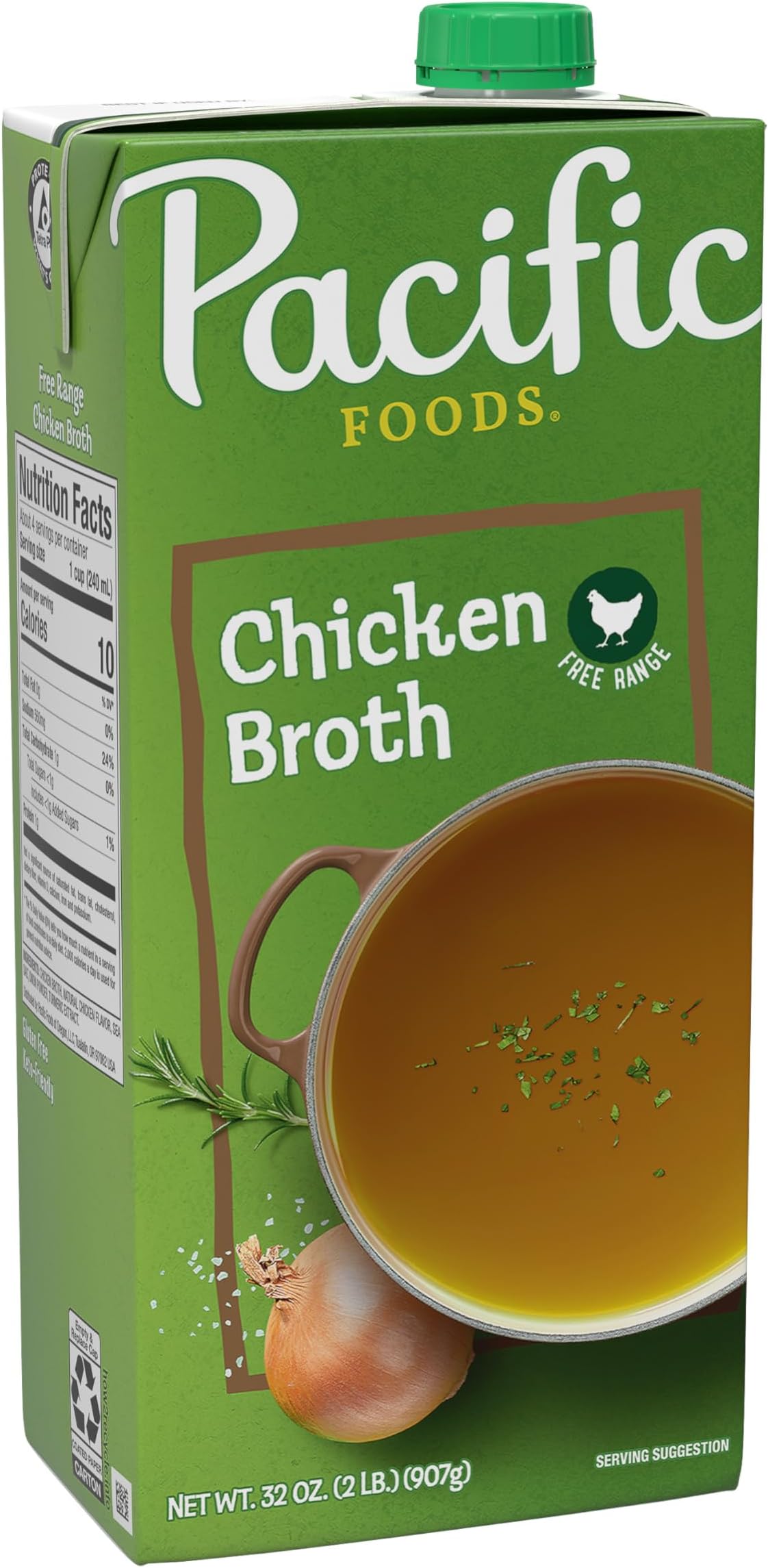 Amazon.com : 365 by Whole Foods Market, Organic Chicken Broth, 32 Fl Oz ...