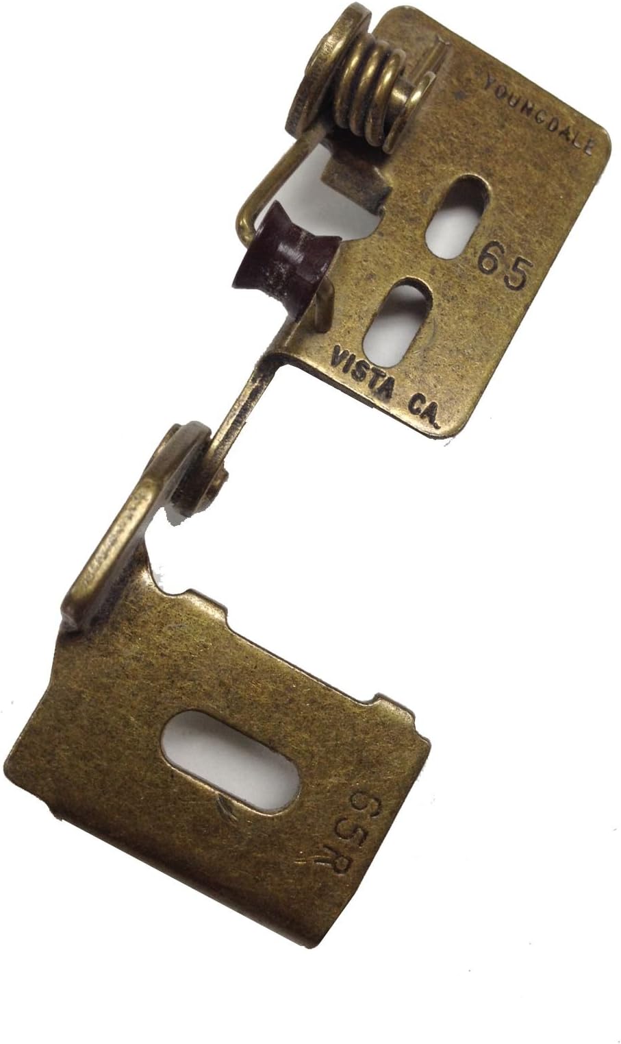 Snap Closing Semi-Concealed Hinges - Nickel (Pair) - 1/4 Overlay ...