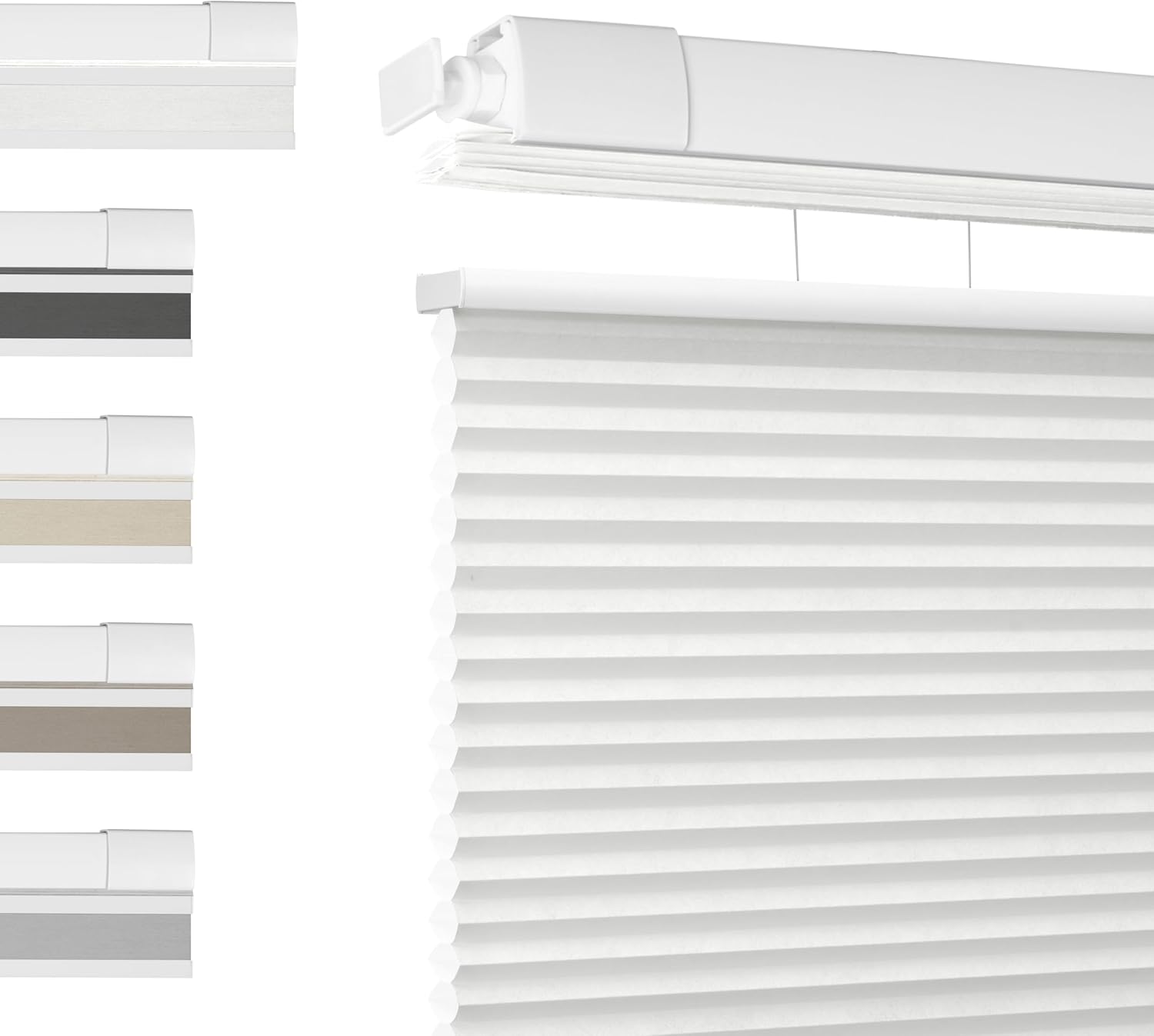 Amazon.com: BERISSA Top Down Bottom Up Cordless Cellular Shades No ...