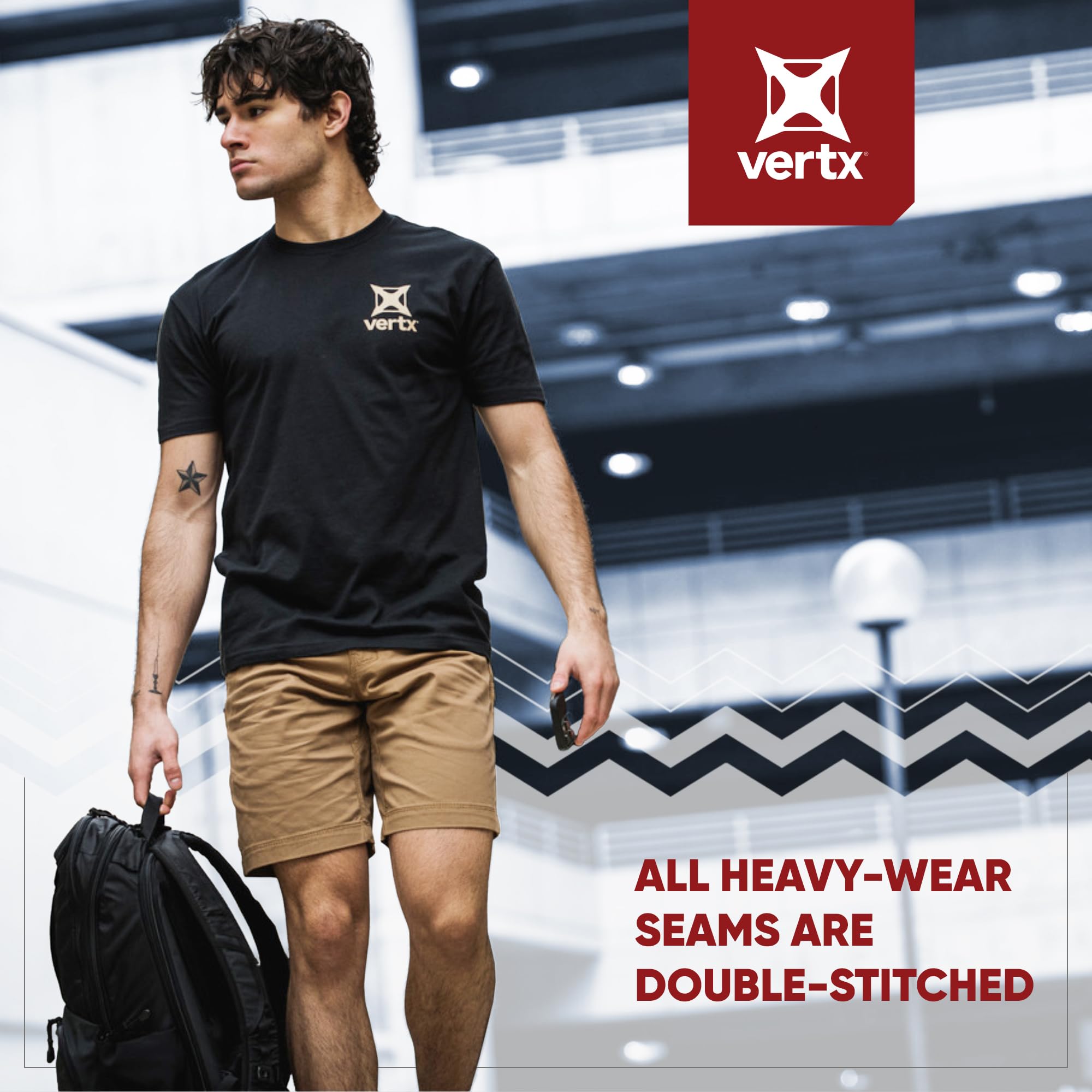 Snapklik.com : Vertx Mens Delta LT 8 Inch Shorts