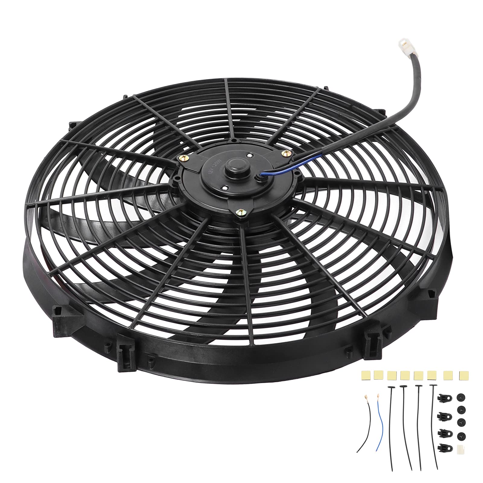 Buy Radiator Fan, 16inch 10 Blades Slim Design Oil System Fan Oil ...