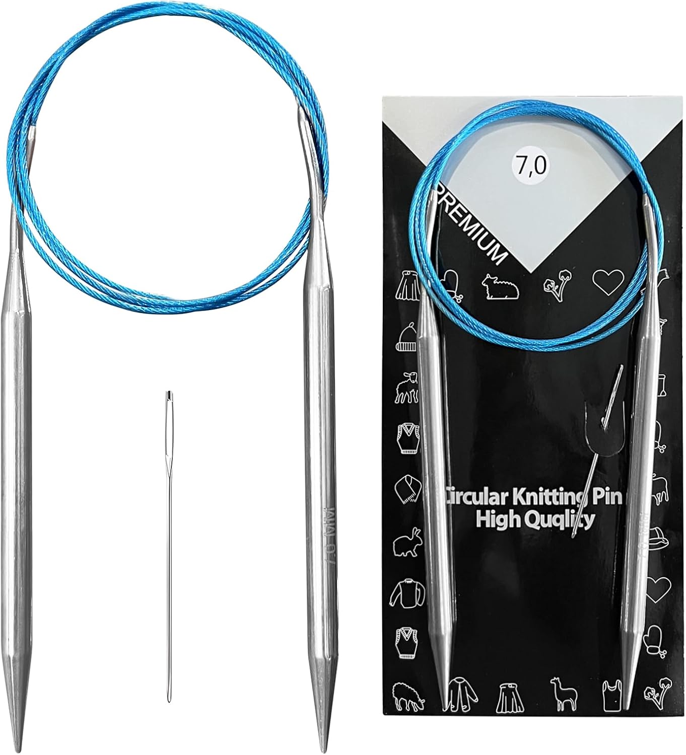 Amazon.com: 7mm Circular Knitting Needles |40 inches/100 cm Long |US10 ...