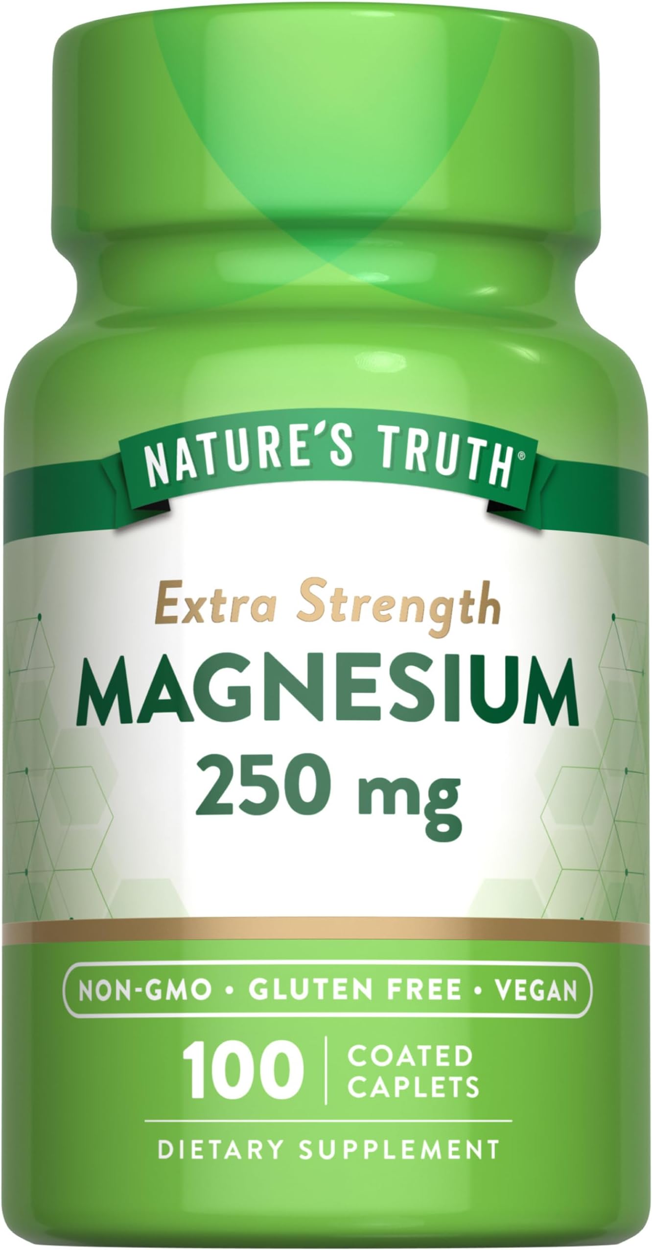 Amazon.com: Nature's Truth Magnesium Supplement | 250 mg | 100 Caplets ...