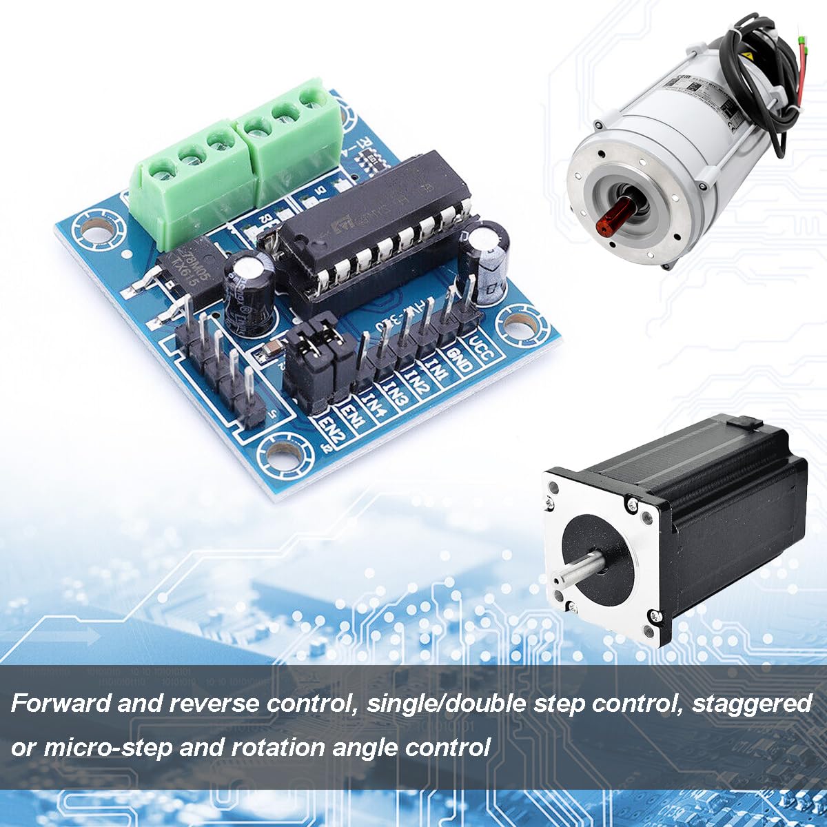 Snapklik.com : DAOKAI Motor Driver L293D 4 Channel Mini Motor Drive ...