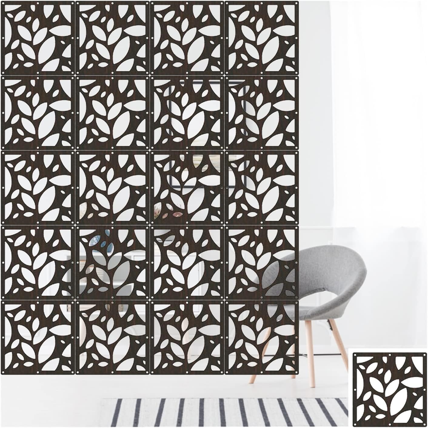 Amazon.com - pujindu Hanging Room Divider, Semi-Privacy Partitions ...