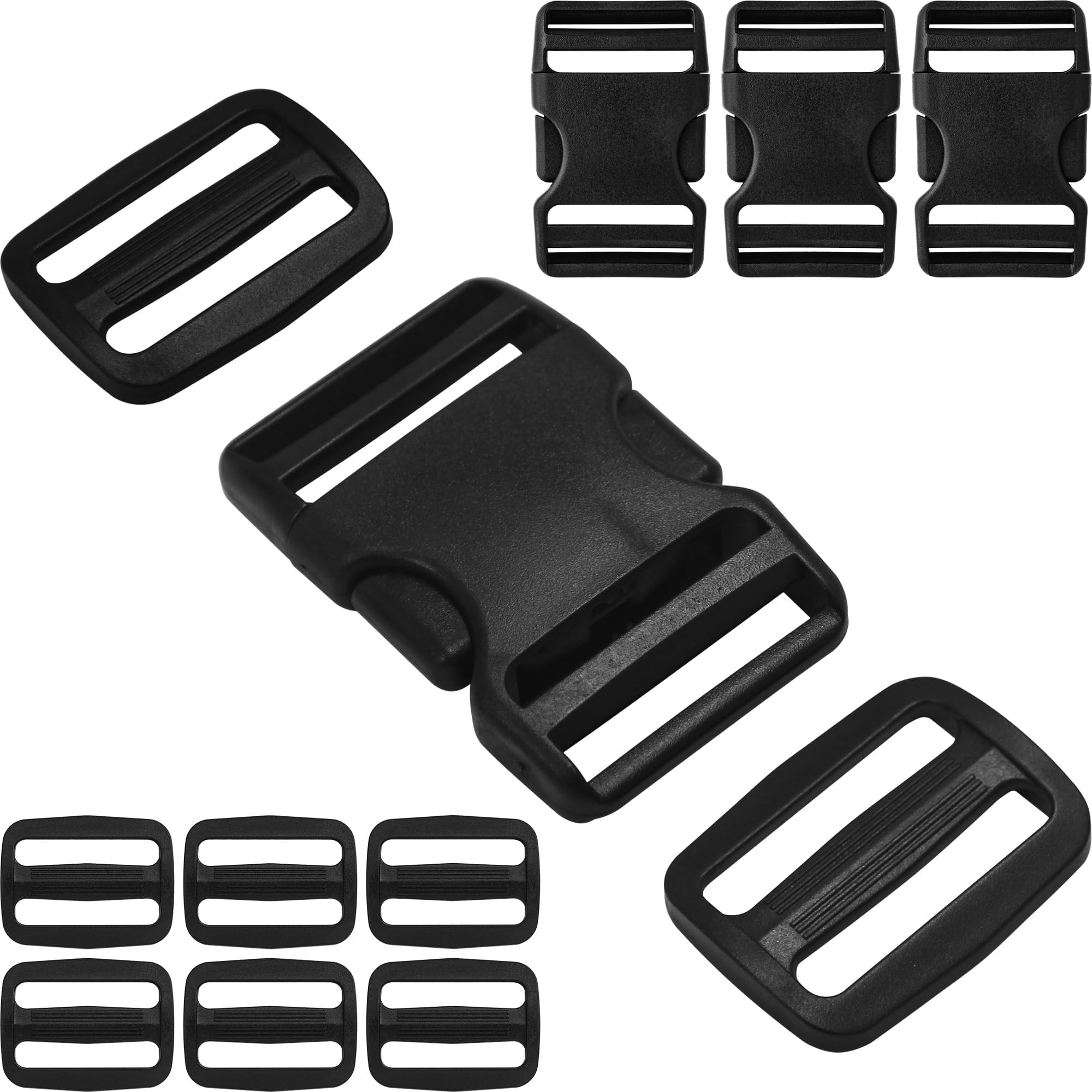 Amazon.com: 2 Set Quick Side Release Buckle for 1-1/2 inch Webbings 4 ...