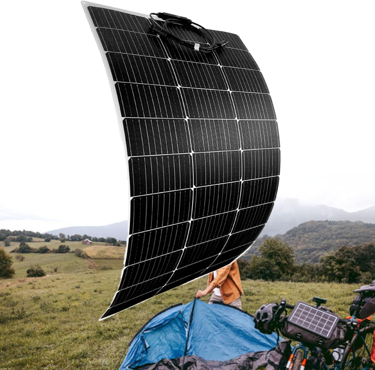 Amazon.com: Flexible Solar Panel 150W/200W/300W/400W/520W ...