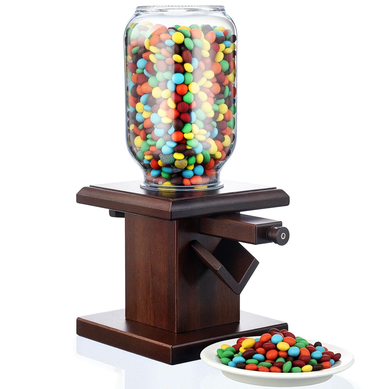 Snapklik.com : 1 Pcs Wooden Candy Dispenser Wood Storage Containers For ...