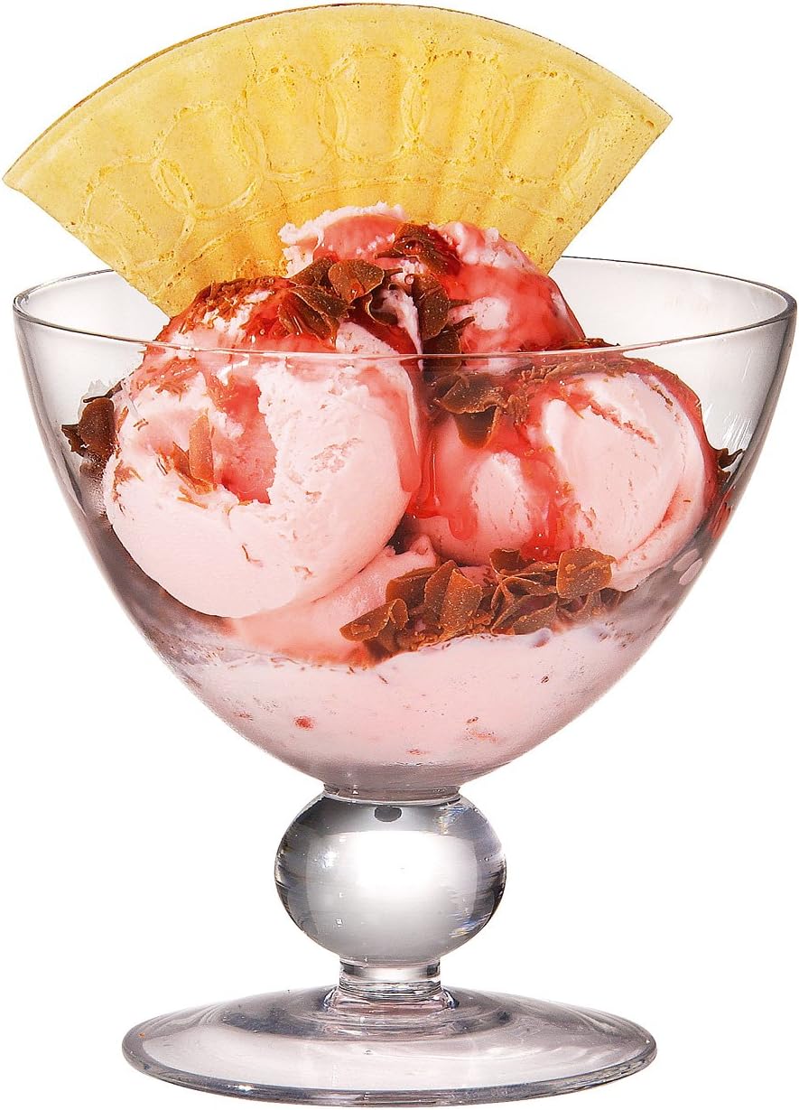 Premier Housewares Glass Sundae Dishes - 12 X 12 X 12 cm, Set of 4 ...