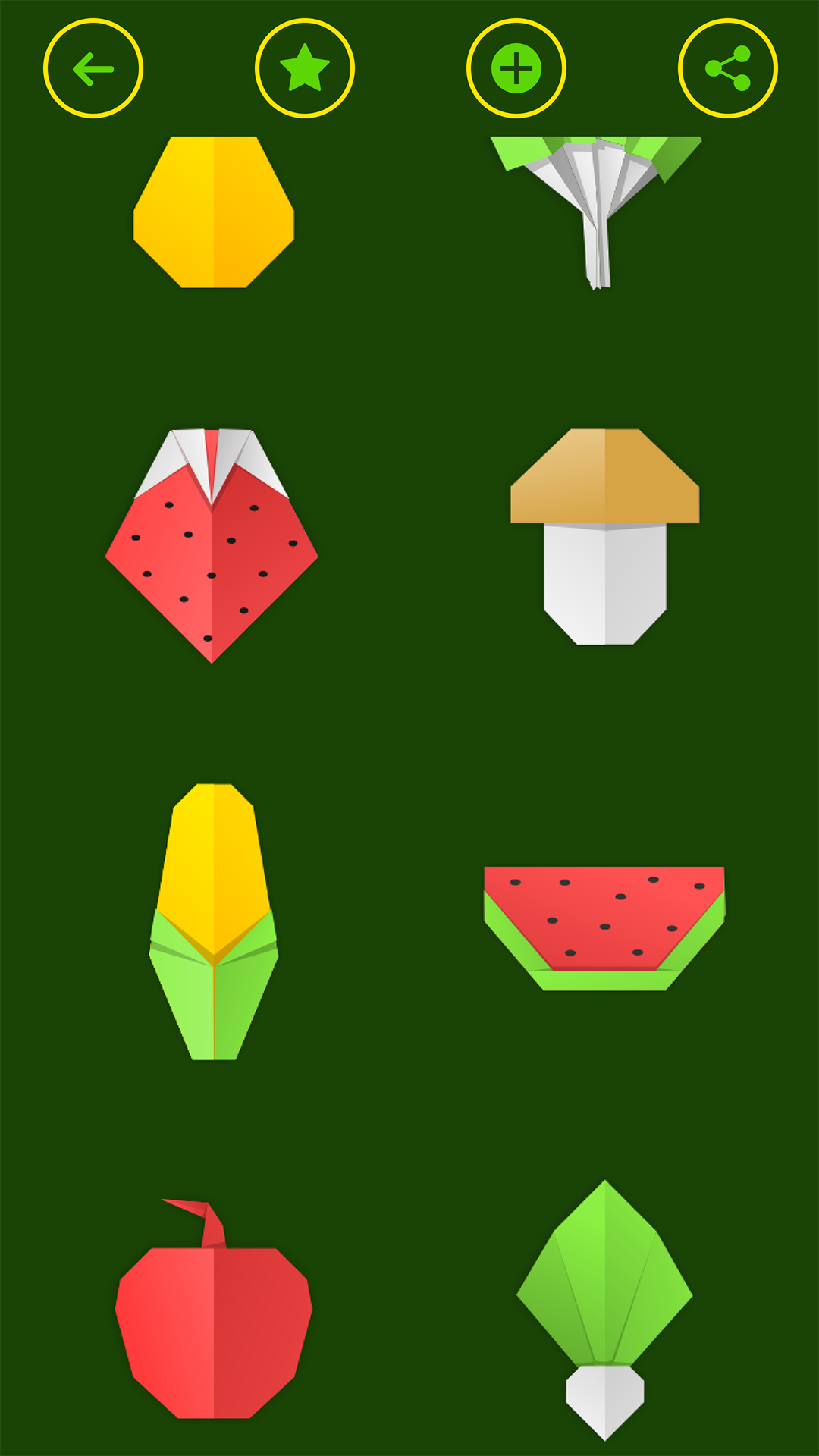 Origami Fruits, Vegetables and Berries: How To Make Origami Fruits ...