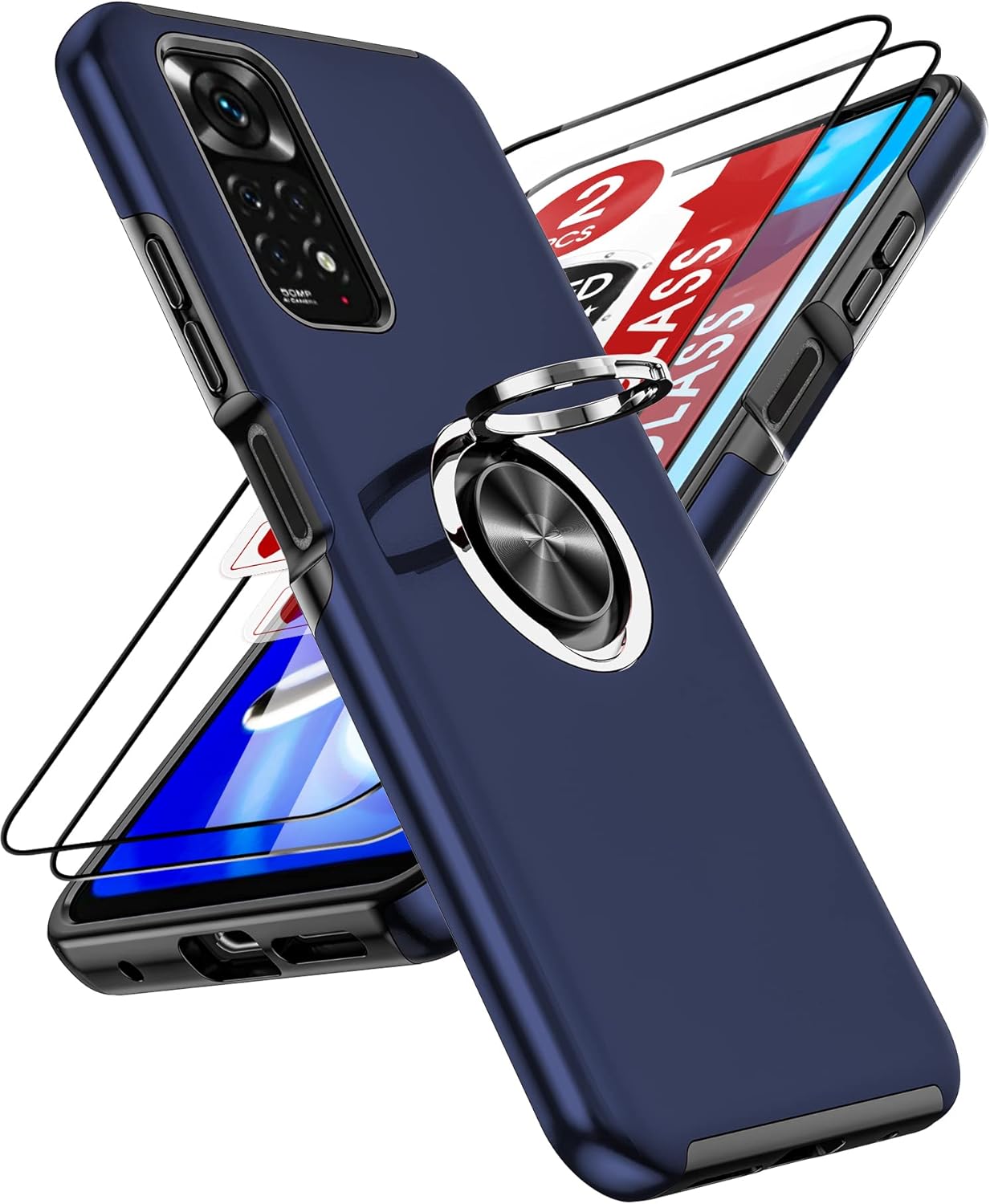 LeYi Coque pour Xiaomi Redmi Note 11/11S 4G(6.43") avec 2 Verre Trempé ...