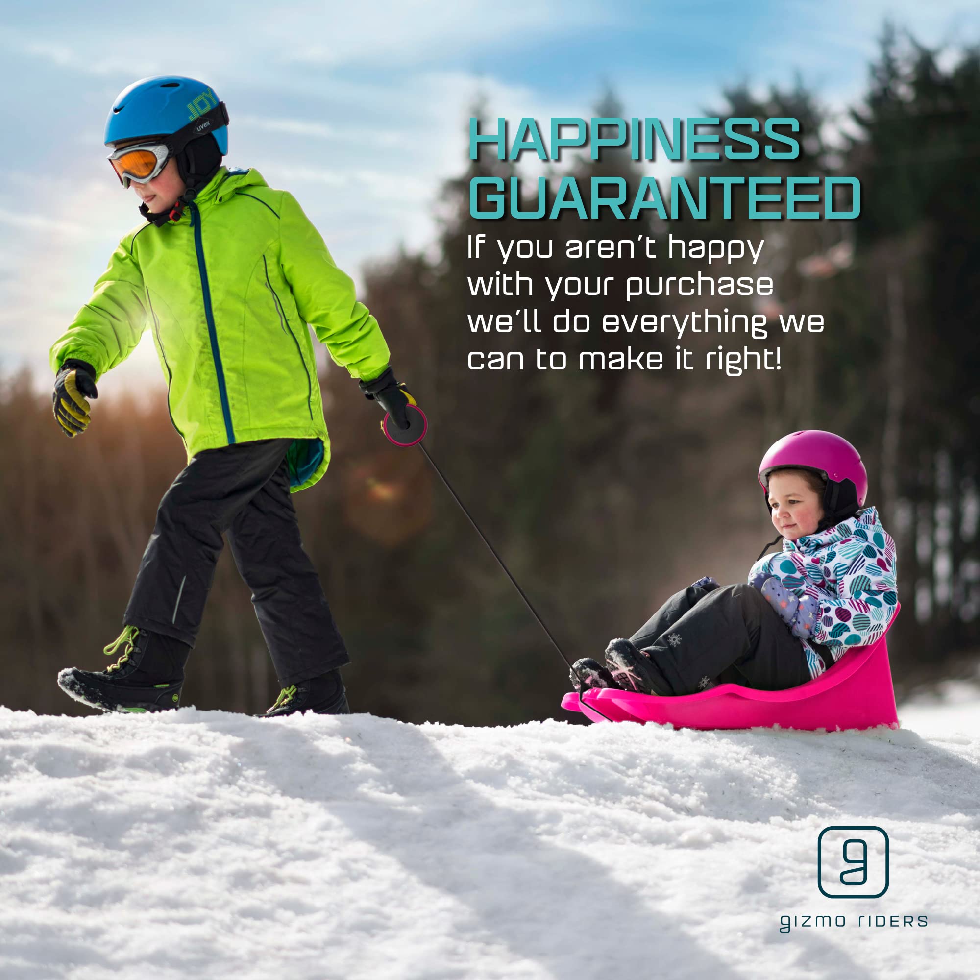 Gizmo Riders Baby Rider Toddler Sled Baby Sled Snow Sled for Kids Pull ...