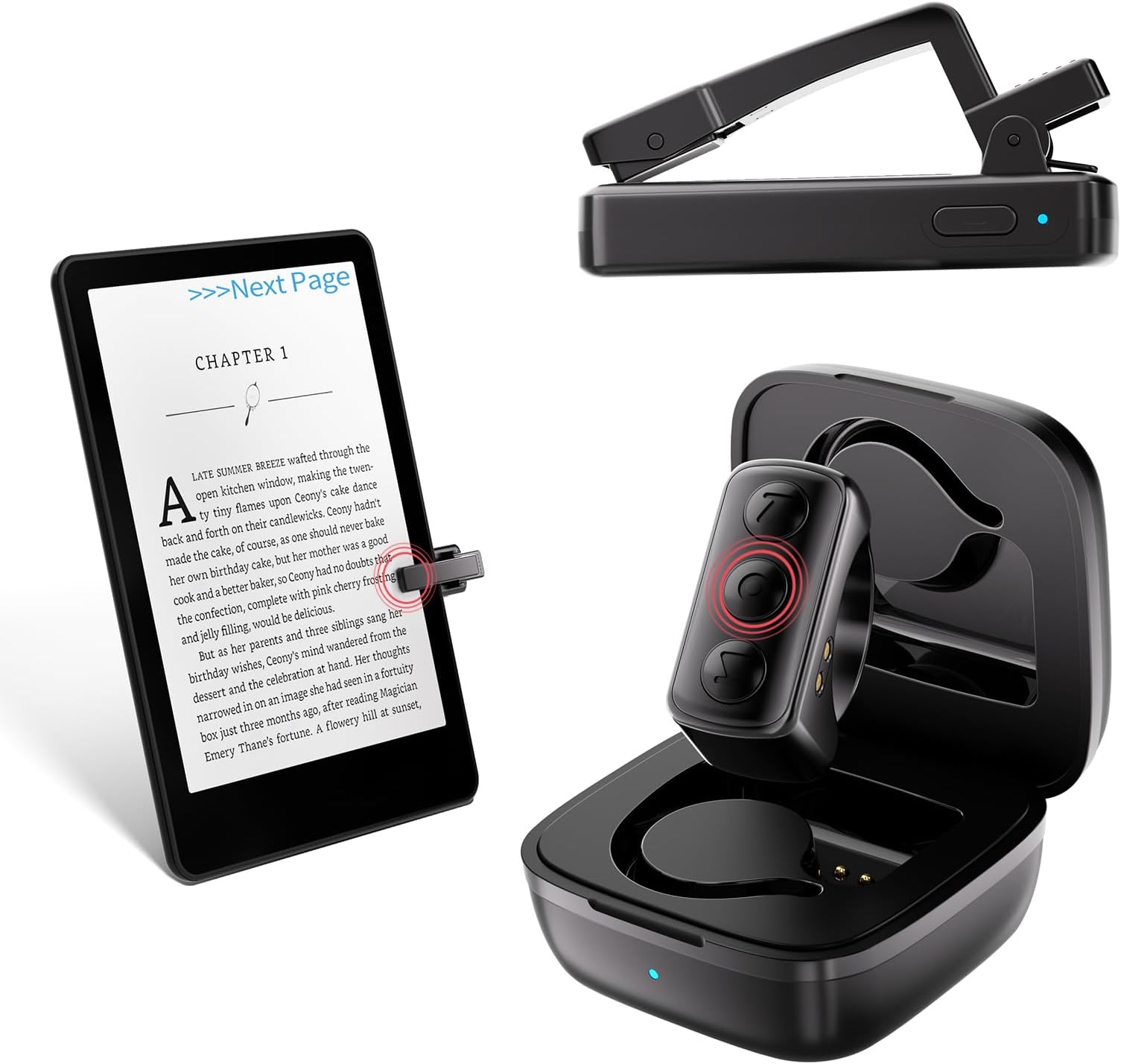 Amazon.com: BIFTU Remote Control for TikTok, Bluetooth Scrolling Ring ...