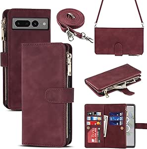 Amazon.com: iCoverCase for Google Pixel 7 Pro Wallet Case with Card Holder, Kickstand Feature PU ...