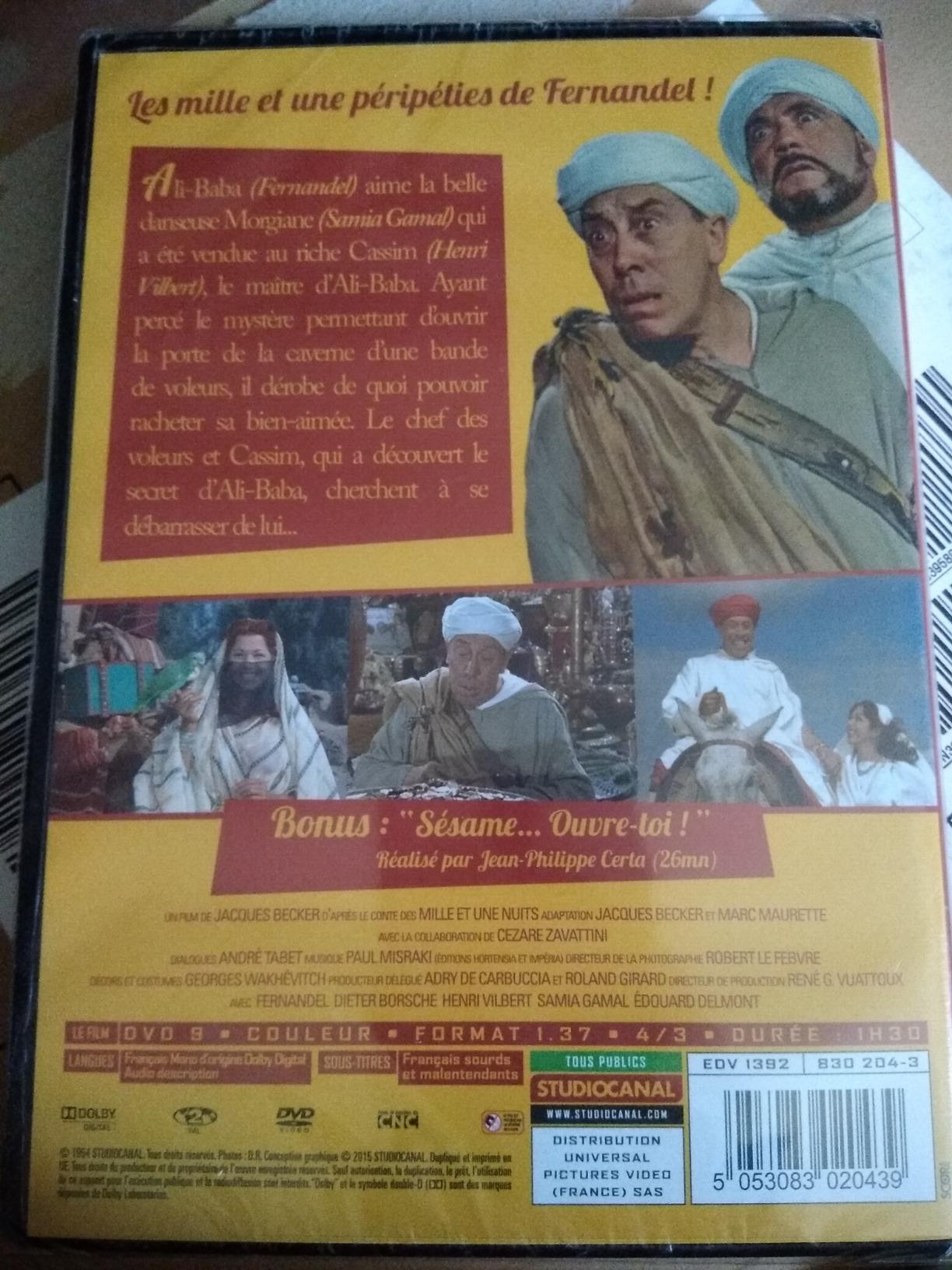 Ali baba et les 40 voleurs [VHS] : Fernandel, Borsche, Dieter, Vilbert ...