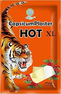 Amazon.com: 40 PCS Tiger Patches, Chinese Red Tiger Hot Capsicum Patch ...