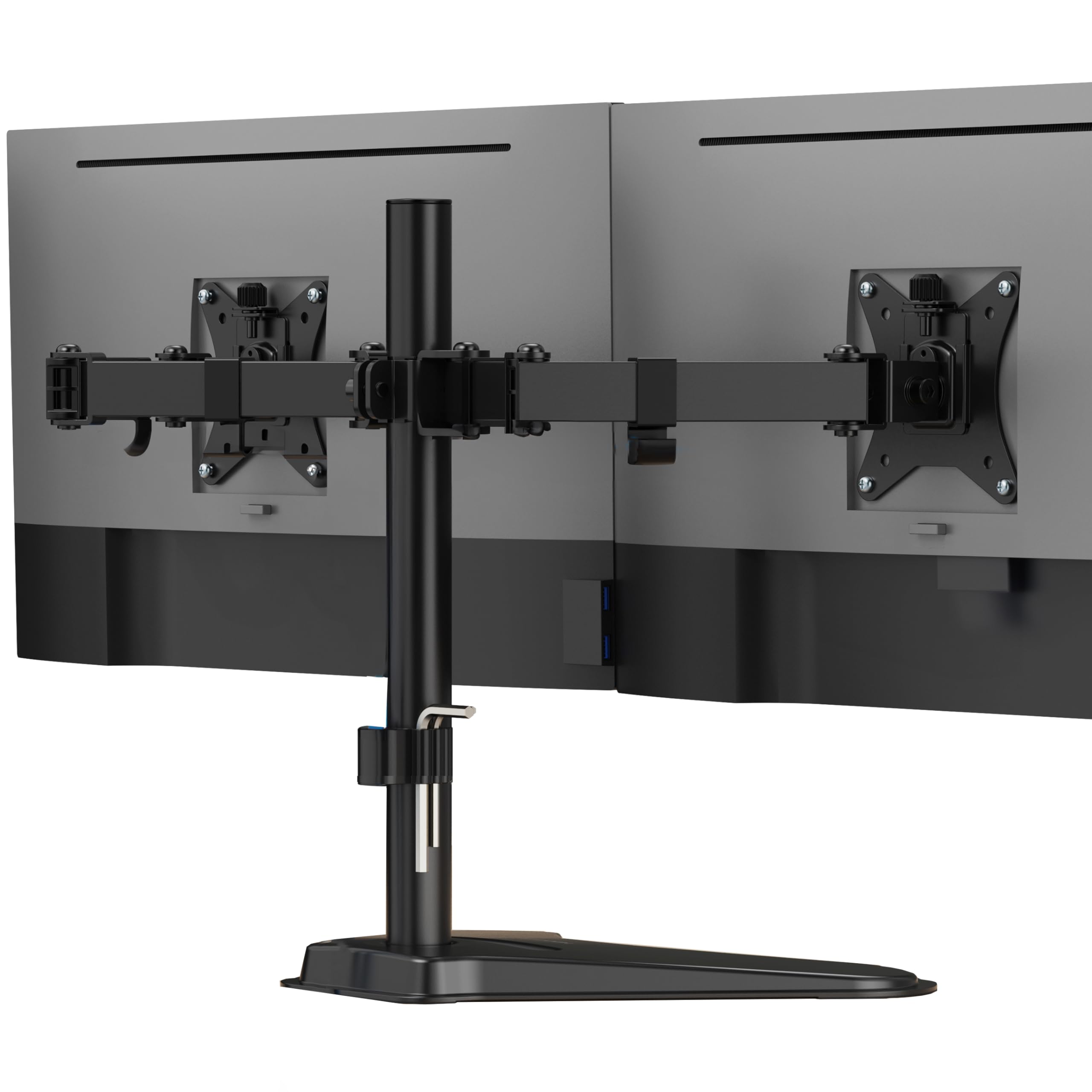 Amazon.com: Mount-It! Dual Monitor Stand for Desk, Free Standing ...