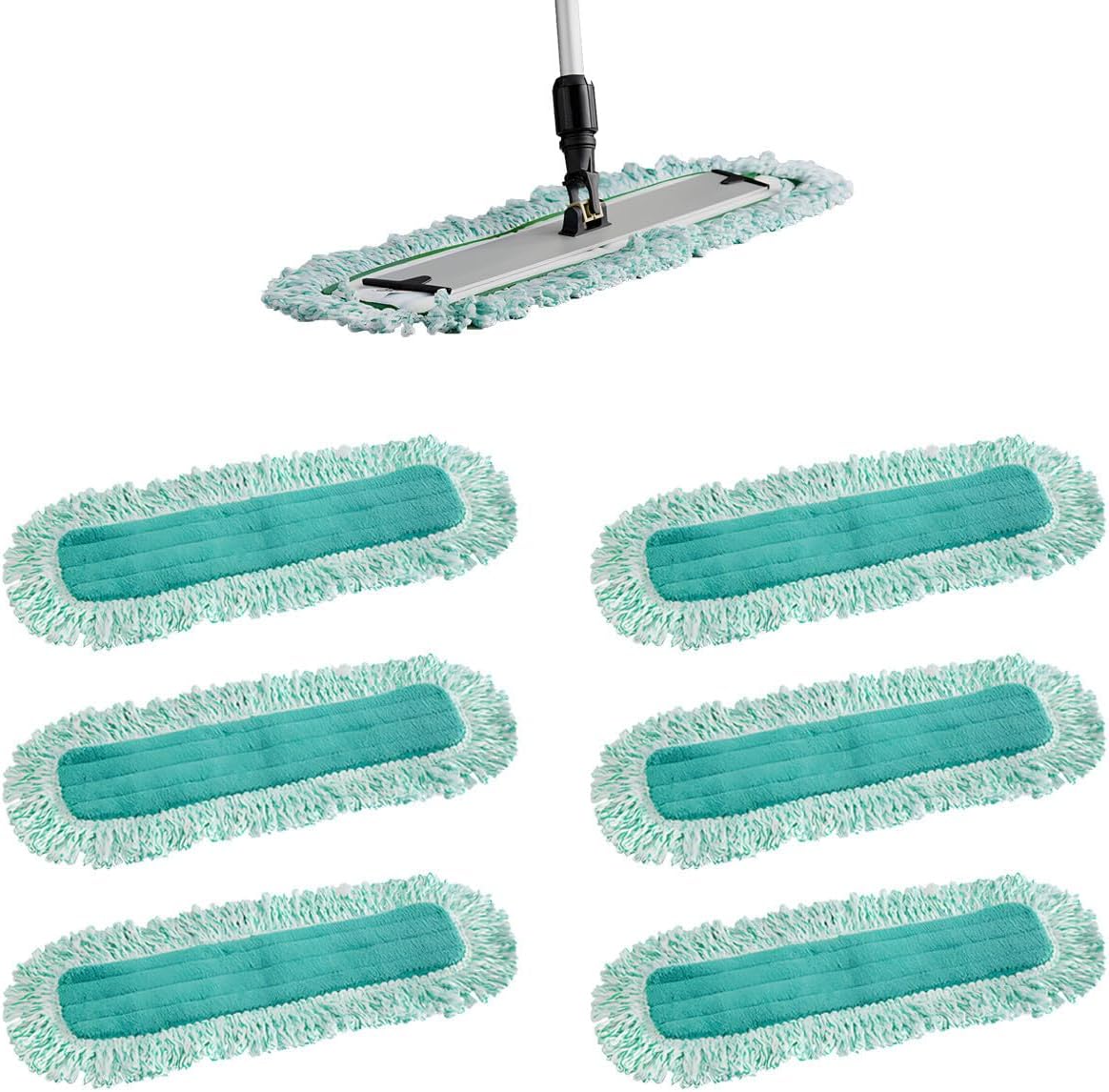 Amazon.com: 6 Pack Heavy-Duty Microfiber Dust Mop Refills, 24 ...