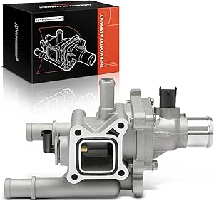 A-Premium - Full Aluminum Coolant Thermostat and Housing Assembly with ...