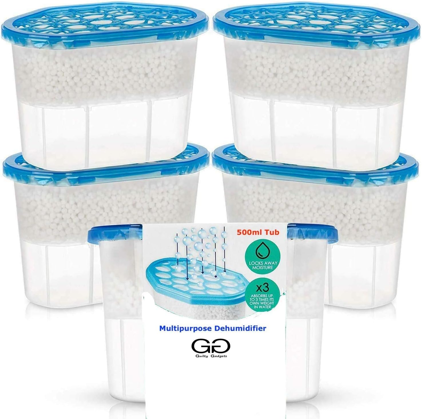 5 x - Interior Dehumidifier Damp Mould Condensation Remover Moisture ...