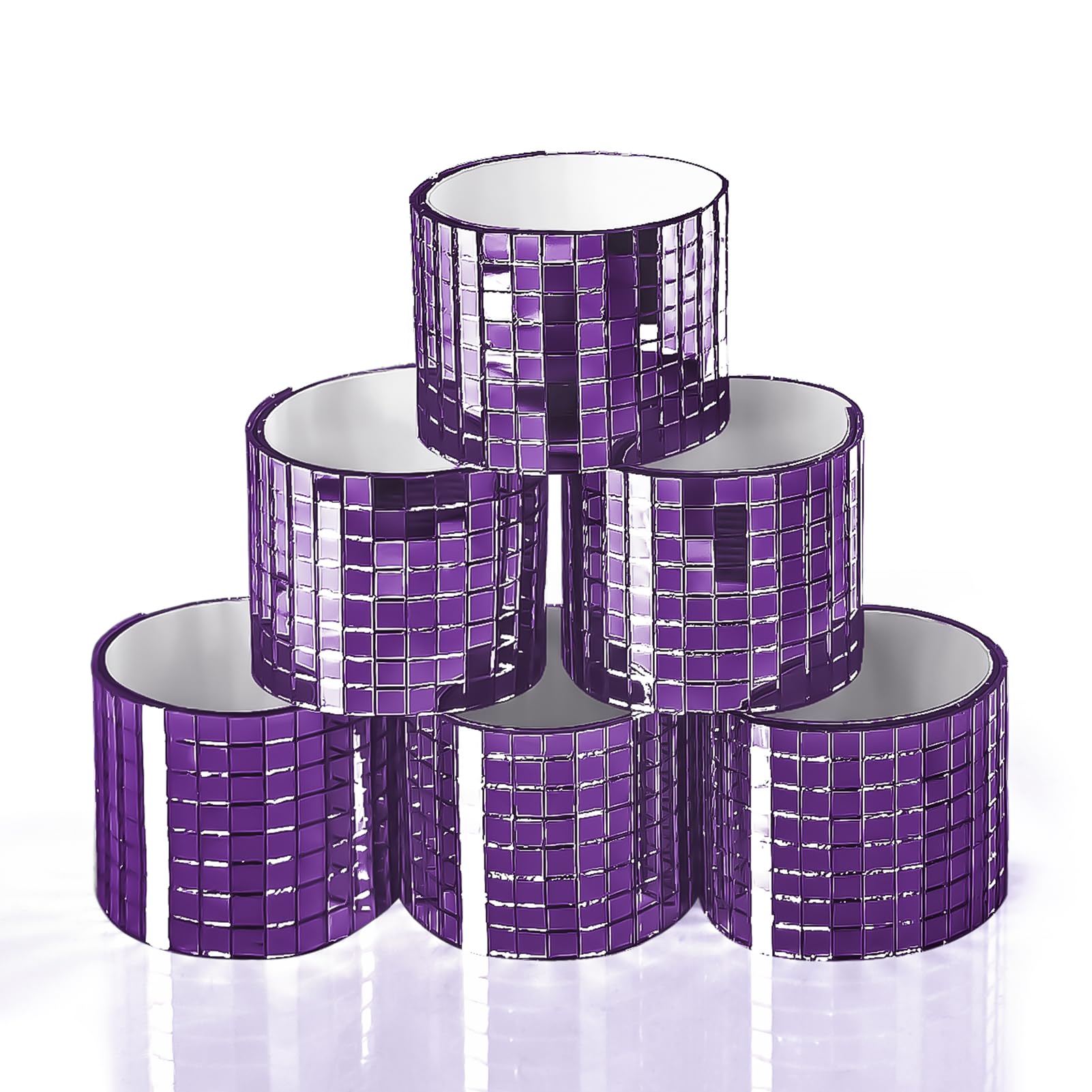 Amazon.com: Art3dwallpanels 6 Pack Self Adhesive Glass Mirror Mosaic ...