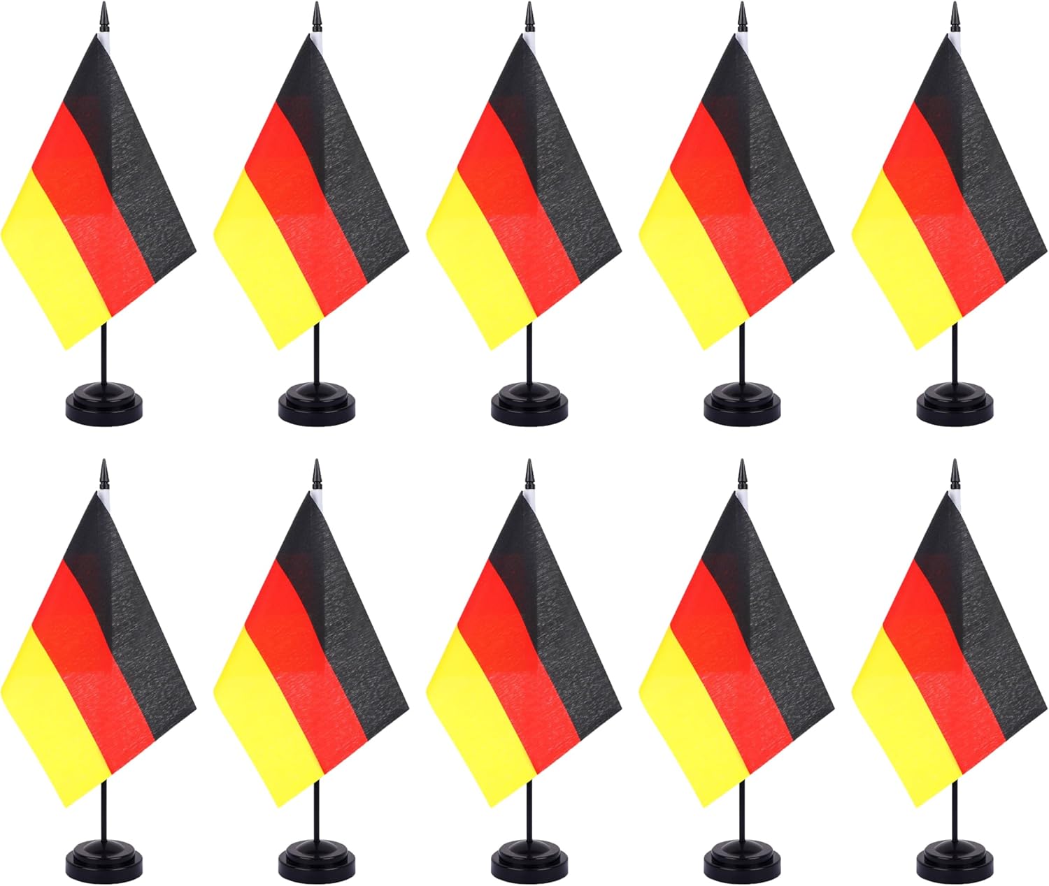 Amazon.com : ZXvZYT Germany Flag Banner Germany Desk Flag Set Small ...