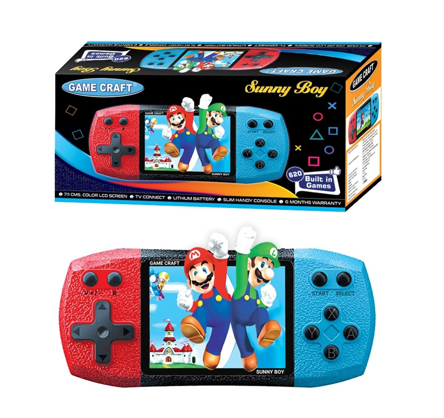 Fratelli Video Game For Kids Handheld Player Station Game 620 ...